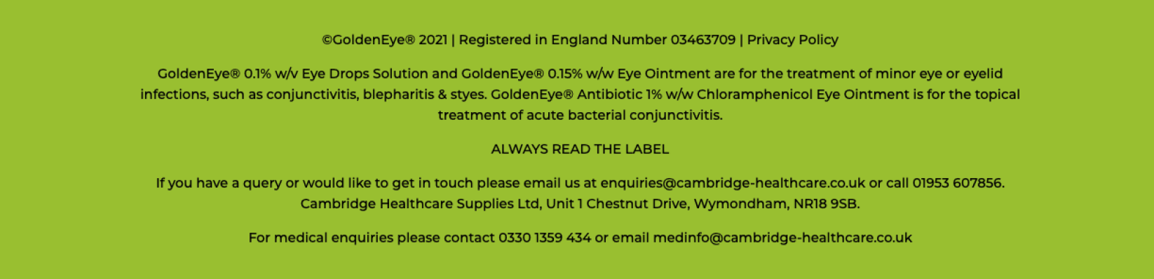 How Golden Eye eye drops work | GoldenEye